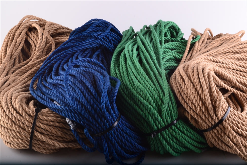 Spooled Natural & Dyed Jute Rope 300+ feet Ready to use – deGiotto Rope